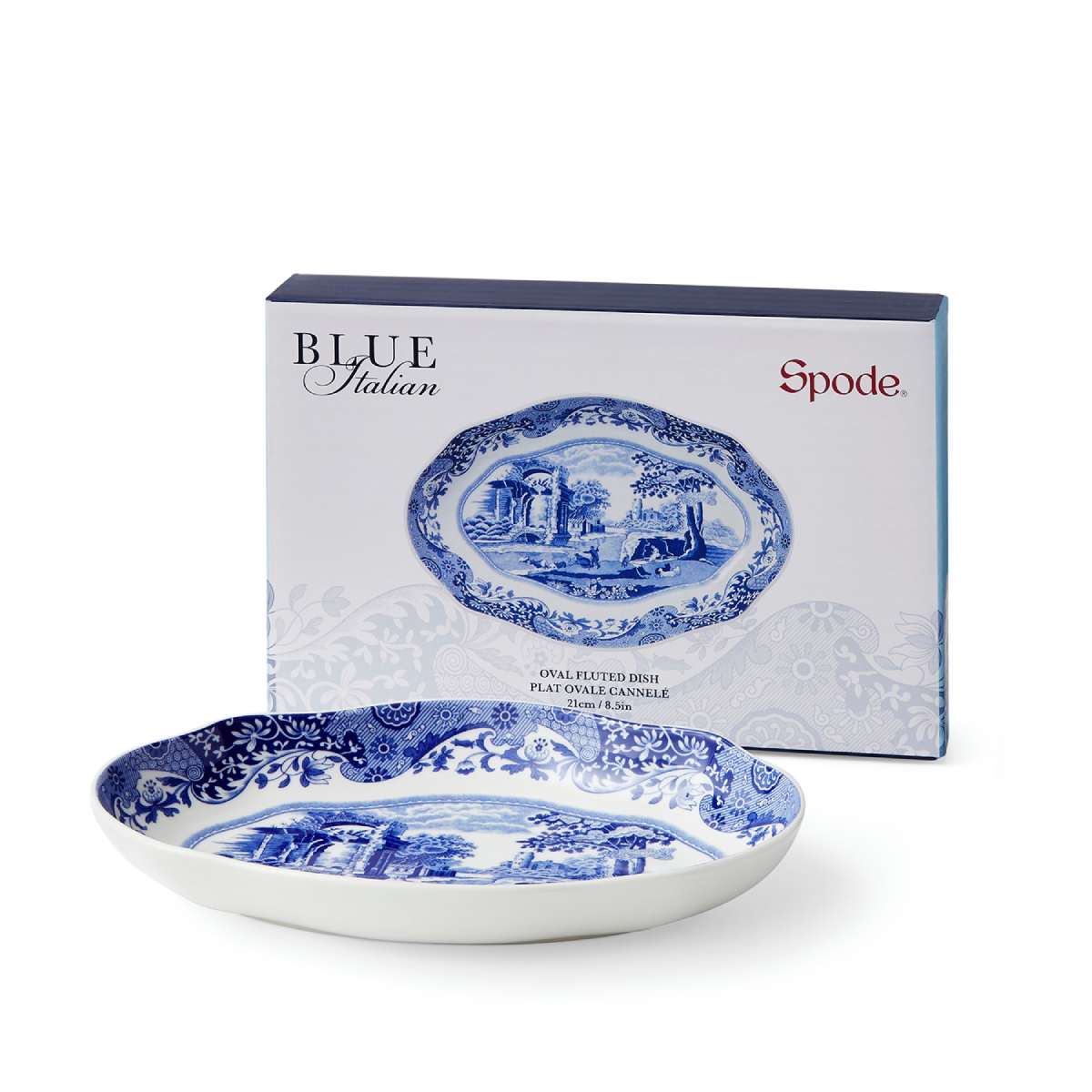 Blue Spode Italian Pickle Dish