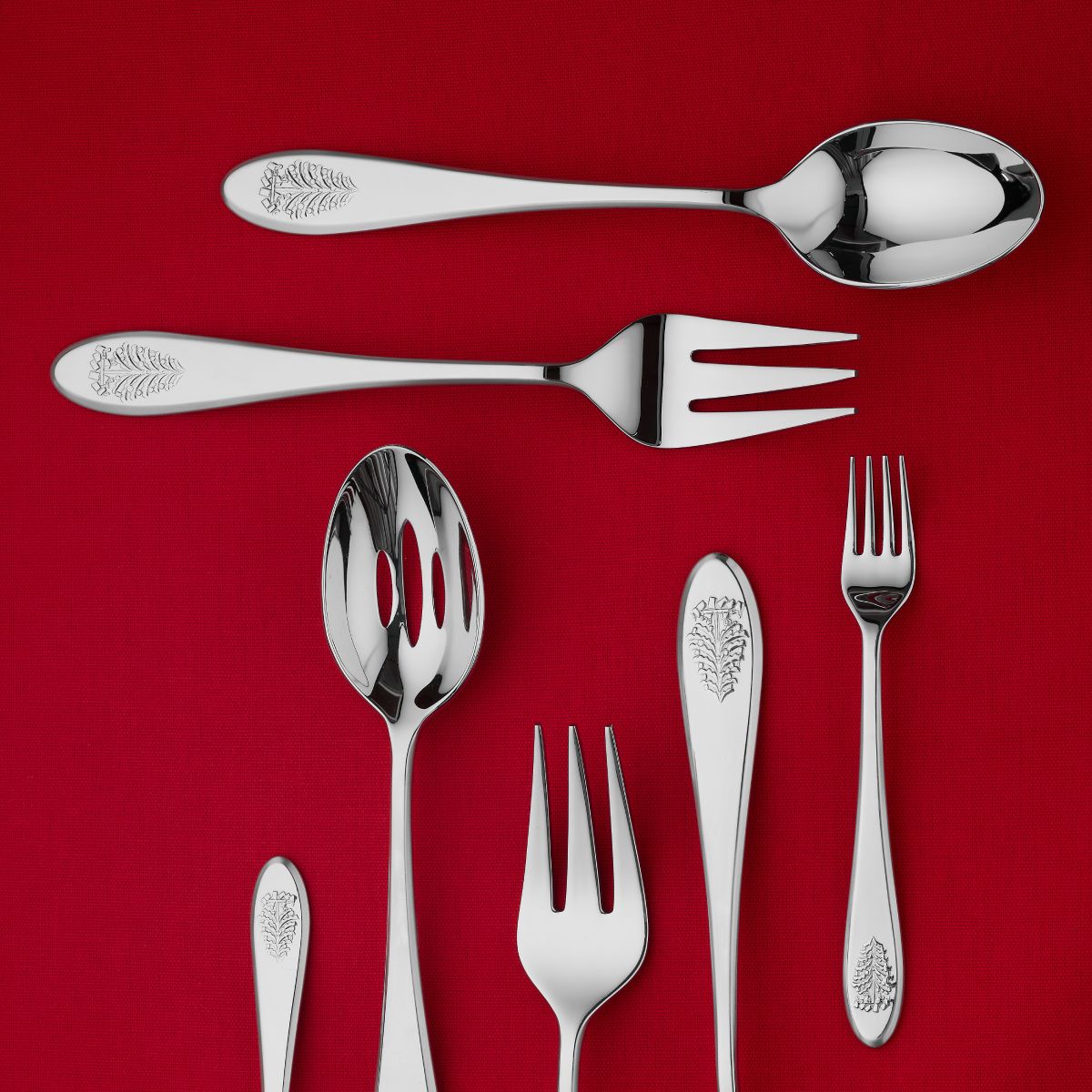 Christmas Tree Salad Server Set | Spode