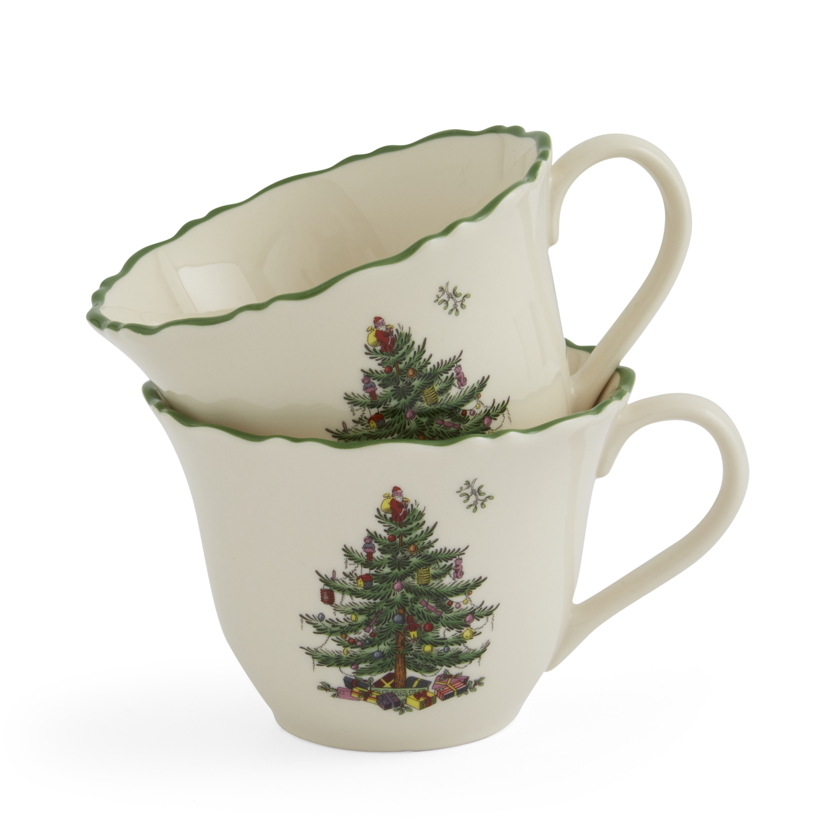 Spode Christmas Tree Punch Cups Set of 2