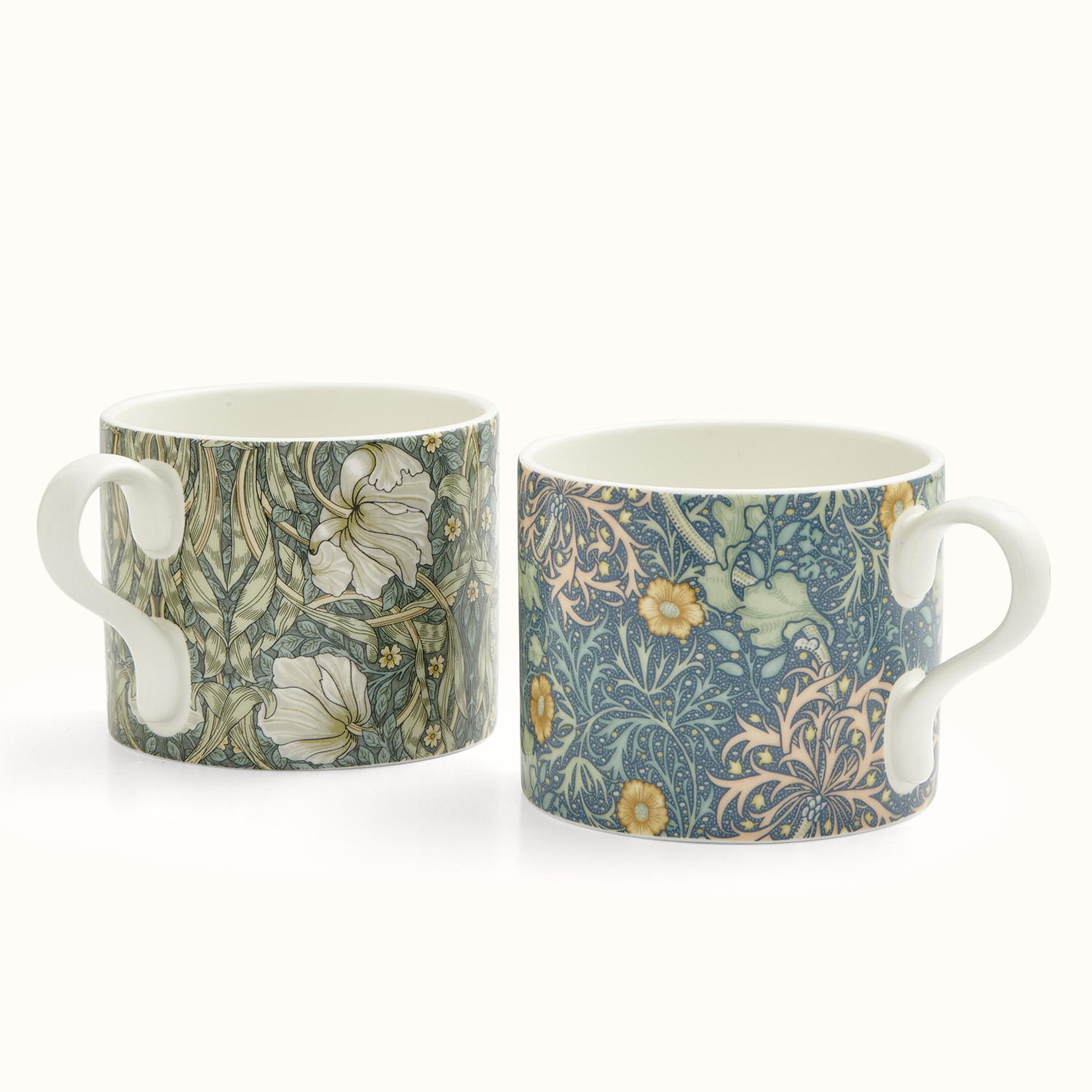 Morris & Co. Seaweed & Pimpernel Set of 2 Mug/ Spode